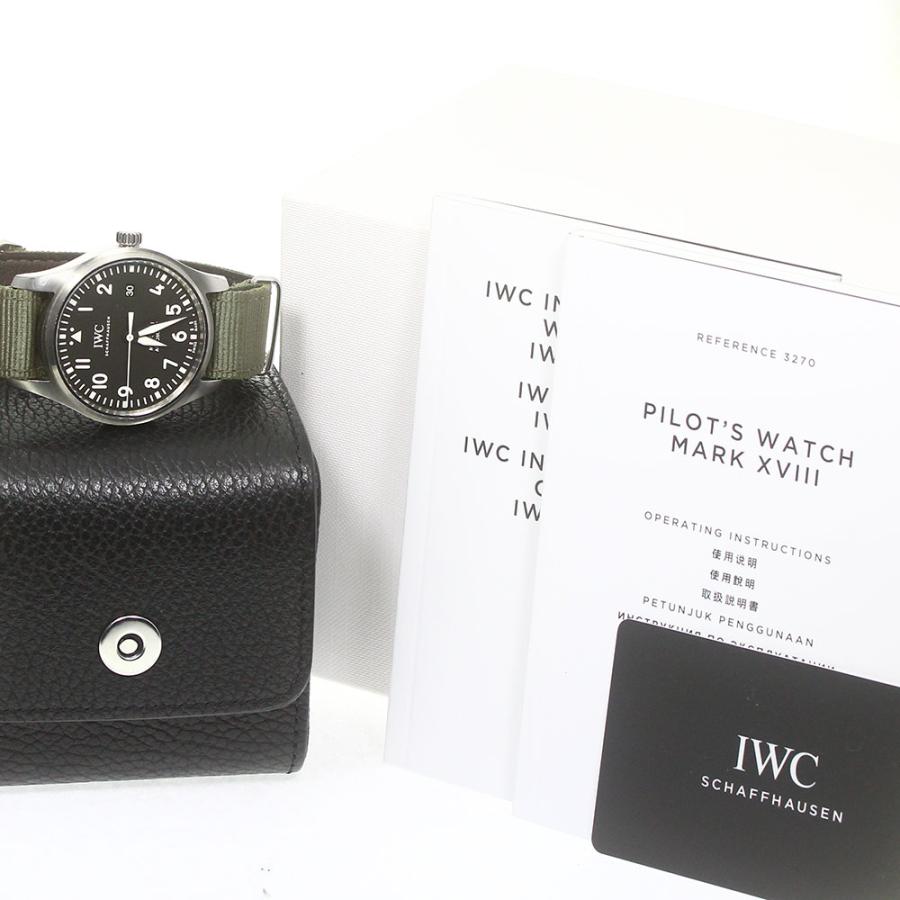 IWC SCHAFFHAUSEN IW327009 パイロットウォッチ マークXVIII デイト 自動巻き メンズ 箱・保証書付き ...