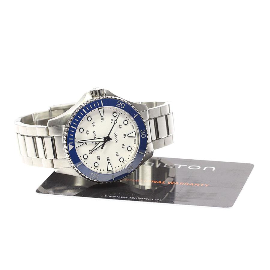 ハミルトン HAMILTON H82231150 (H822310) カーキ ネイビー スキューバー クォーツ メンズ 美品 保証書付き ...