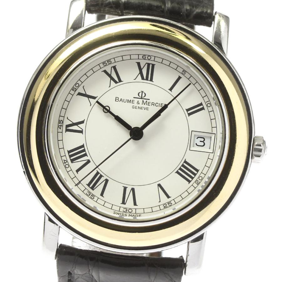 BAUME&MERCIER ボーム＆メルシェ Baume & Mercier 5137.018 デイト YGベゼル クォーツ メンズ ...