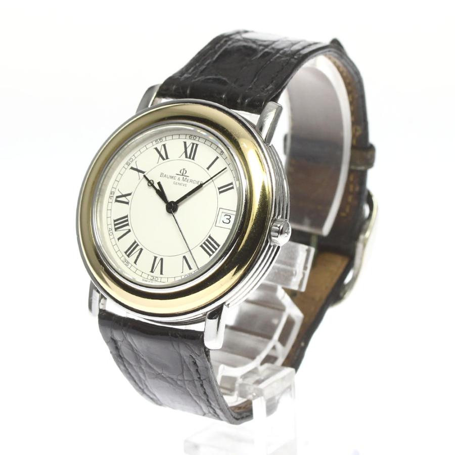 BAUME&MERCIER ボーム＆メルシェ Baume & Mercier 5137.018 デイト YGベゼル クォーツ メンズ ...
