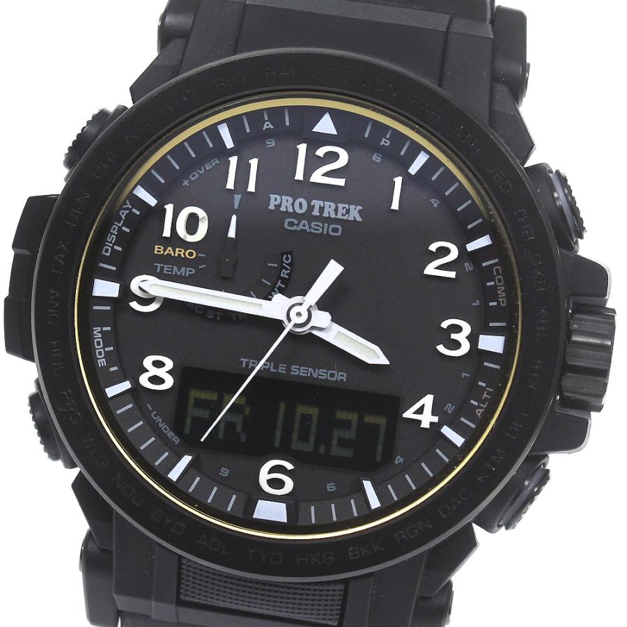 カシオ CASIO PRW-51FC-1JF プロトレック Climber Line イオマスプラスチック コンポジットバンド ソーラー電波 メンズ 美品 _780785 : 780785 ...