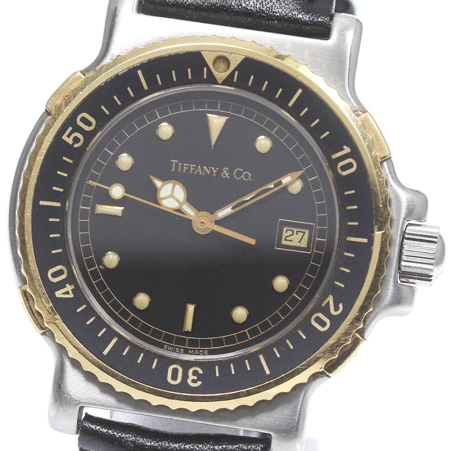 TIFFANY&Co. ティファニー M0722 ダイバー デイト クォーツ メンズ _780946 : CLOSER Yahoo!ショップ - 通販 - Yahoo!ショッピング