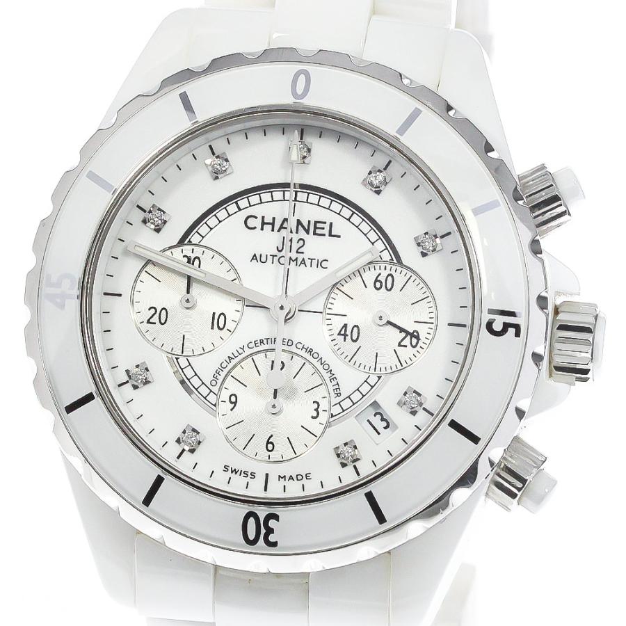 CHANEL（シャネル） CHANEL H2009 J12 9Pダイヤ クロノグラフ 自動巻き メンズ 内箱付き_780953 ...