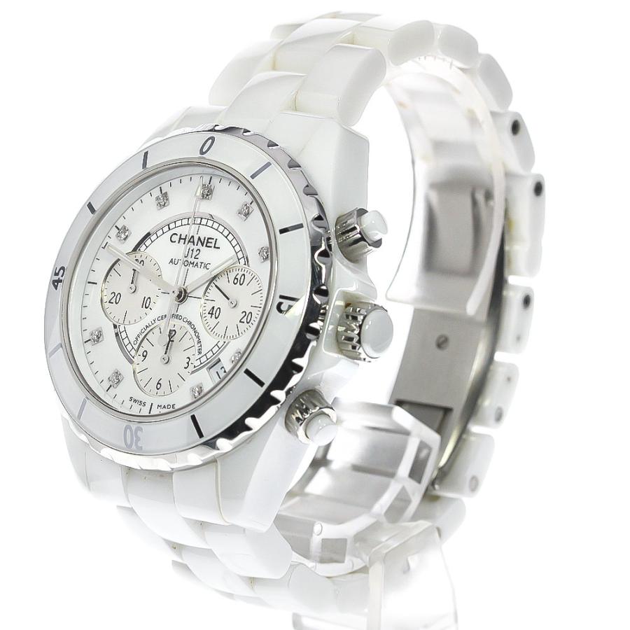 CHANEL（シャネル） CHANEL H2009 J12 9Pダイヤ クロノグラフ 自動巻き メンズ 内箱付き_780953 ...