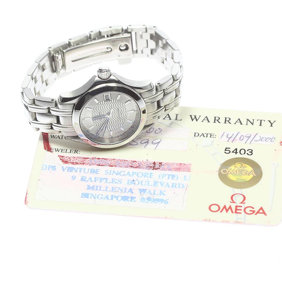 OMEGA オメガ 2581.31 シーマスター120 デイト クォーツ レディース 保証書付き_781267 : CLOSER Yahoo ...