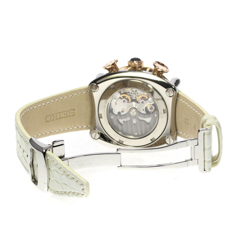 SEIKO セイコー SBLA024/5R86-0AAA ガランテ 日本限定30本 クロノグラフ スプリングドライブ メンズ 良品 ...