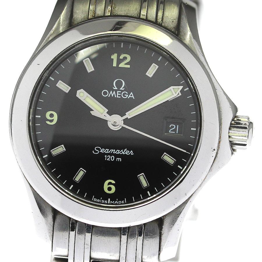 OMEGA オメガ 2581.53 シーマスター120M デイト クォーツ レディース 保証書付き_782188 : CLOSER Yahoo ...