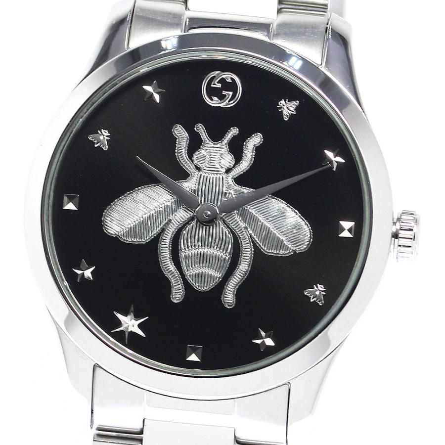 GUCCI グッチ 126.4/YA1264136 Gタイムレス Bee クォーツ メンズ _783087 : CLOSER Yahoo ...