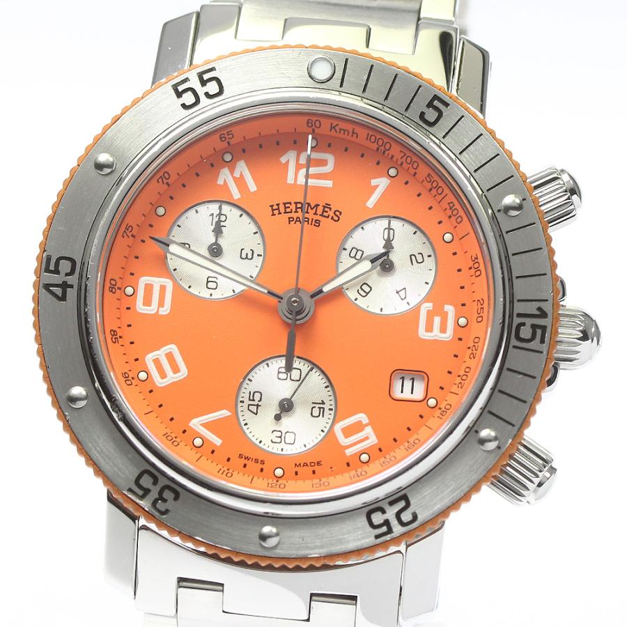 HERMES エルメス CL2.916 クリッパー ダイバー クロノグラフ クォーツ メンズ _783314 : CLOSER Yahoo!ショップ - 通販 - Yahoo!ショッピング