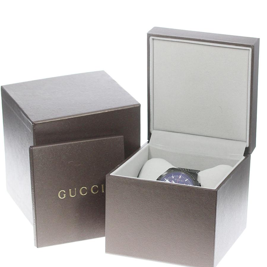 グッチ GUCCI 126.2/YA126258 Gタイムレス クロノグラフ デイト クォーツ メンズ 美品 内箱・保証書付き_784162 ...