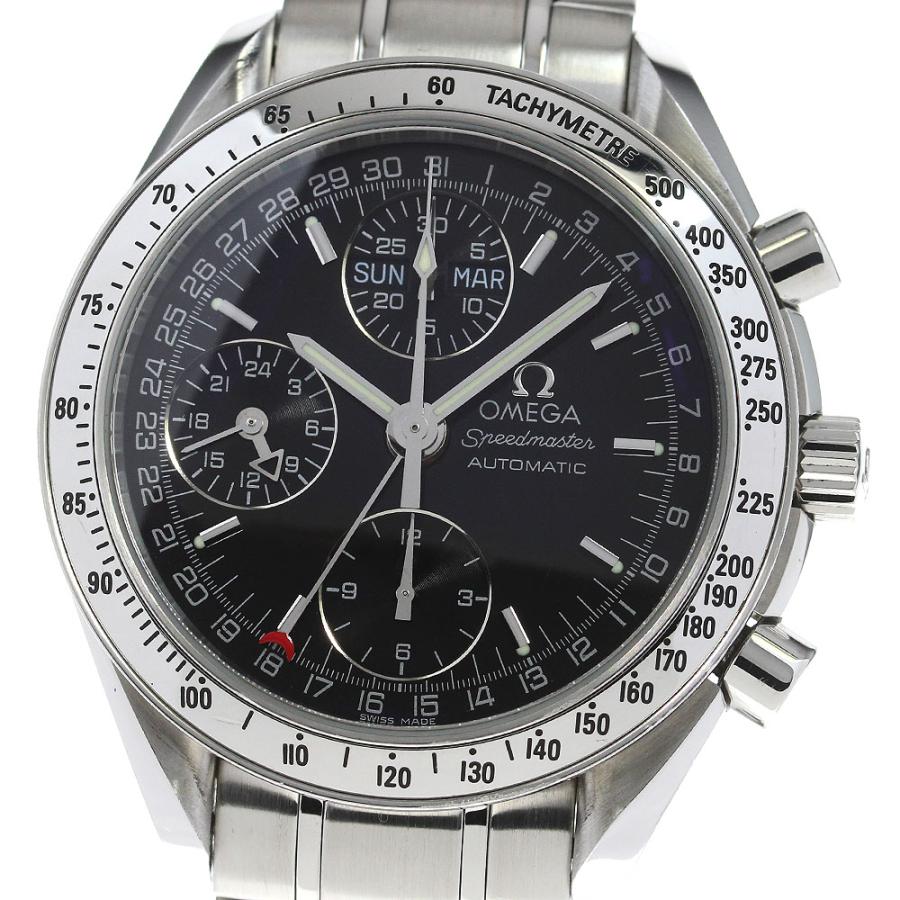 OMEGA オメガ 3523.50 スピードマスター トリプルカレンダー クロノグラフ 自動巻き メンズ 保証書付き_784940 ...