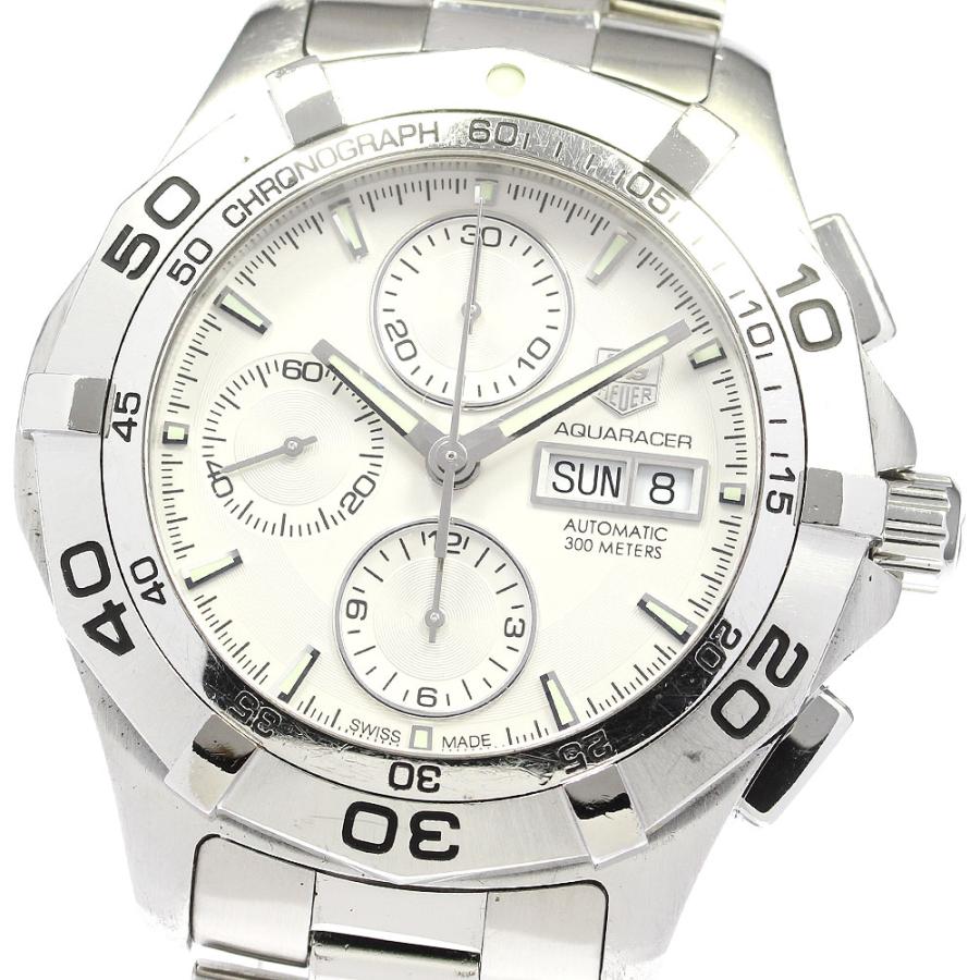 TAG HEUER（タグ・ホイヤー） TAG HEUER CAF2011 アクアレーサー クロノグラフ デイデイト 自動巻き メンズ ...