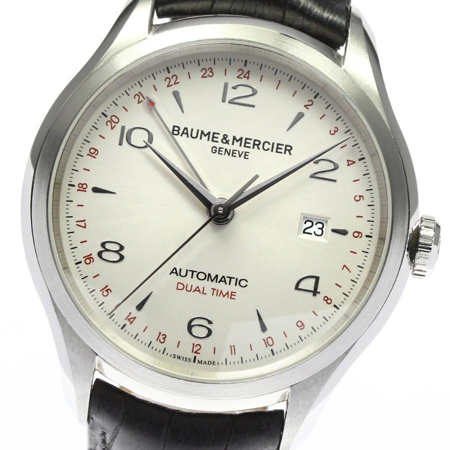 BAUME&MERCIER ボーム＆メルシェ Baume & Mercier M0A10112 クリフトン デュアルタイム 自動巻き メンズ ...
