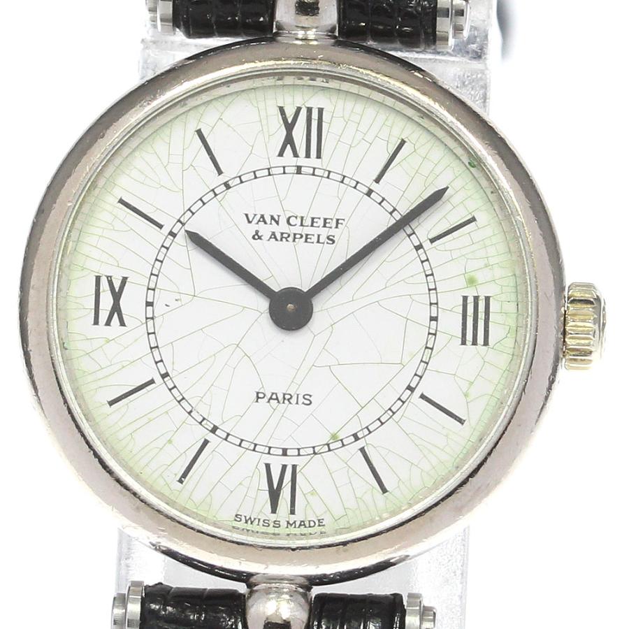 Van Cleef ＆ Arpels（ヴァンクリーフ ＆ アーペル） 訳あり Van Cleef & Arpels 38901 ラ・コレクション K18WG クォーツ レディース ...