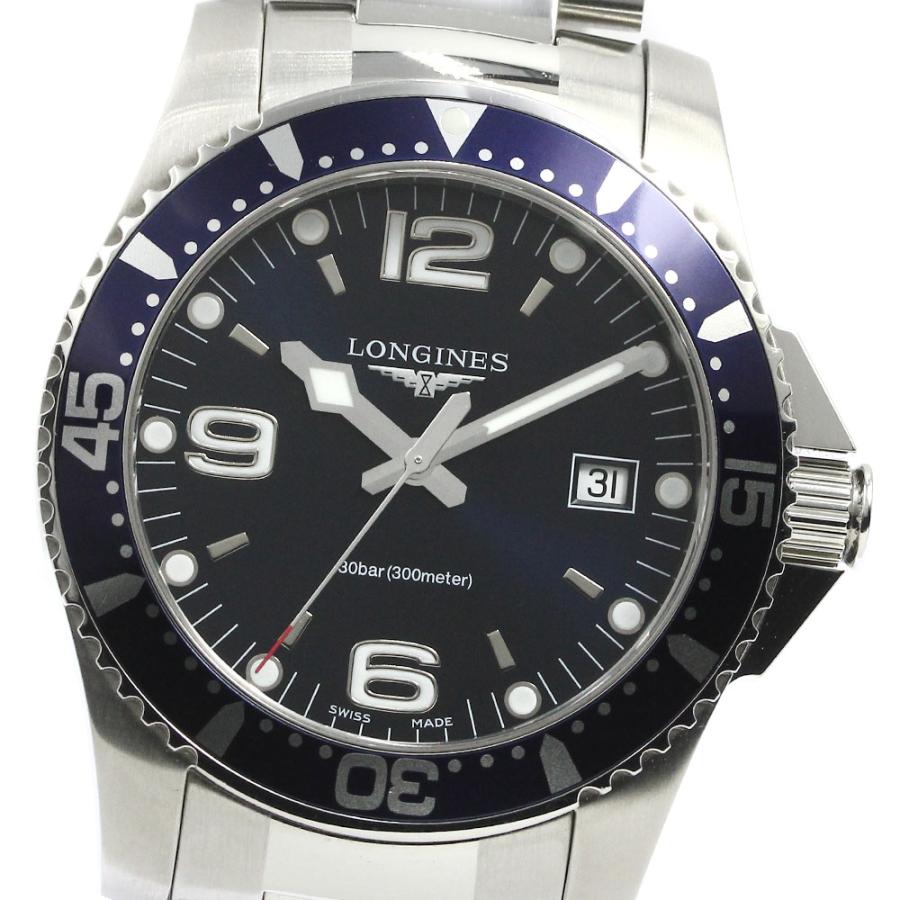 LONGINES ロンジン L3.740.4 ハイドロ コンクエスト デイト クォーツ メンズ 箱付き_790351 : CLOSER ...