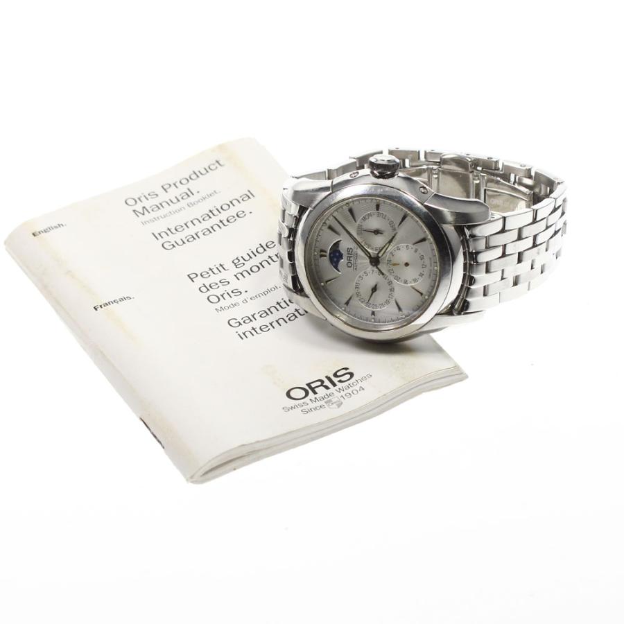 訳あり オリス ORIS 7546A トリプルカレンダー ムーンフェイズ 自動巻き メンズ 保証書付き_790770 : 790770 ...