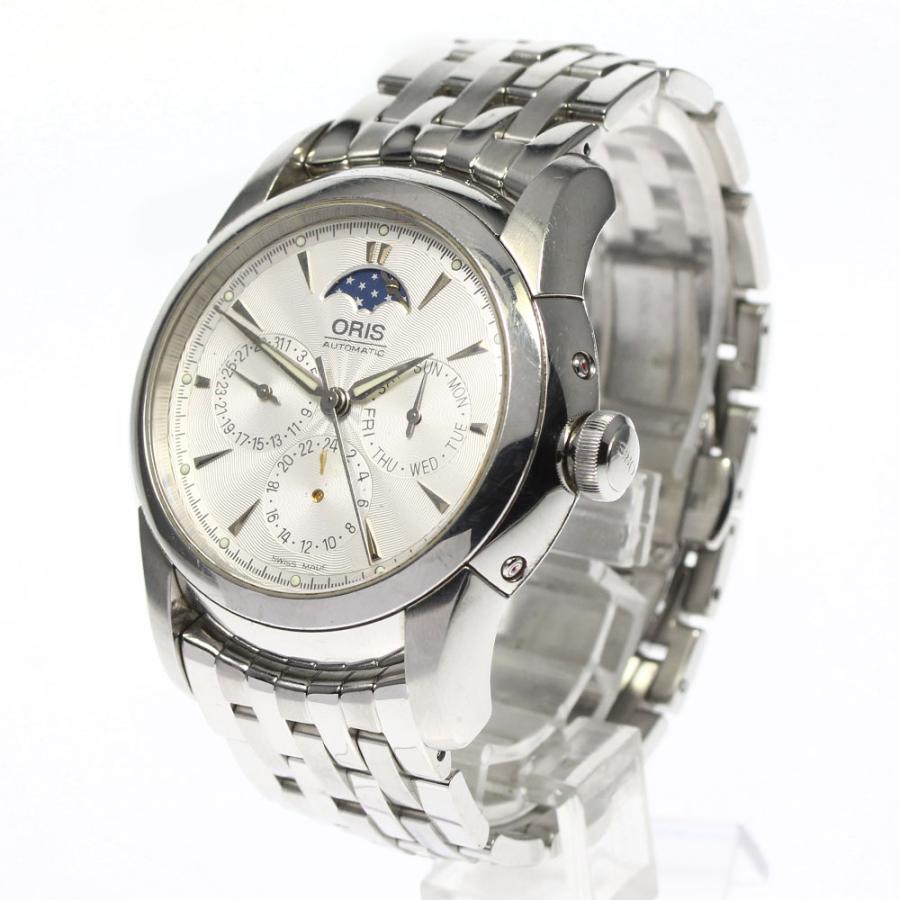 訳あり オリス ORIS 7546A トリプルカレンダー ムーンフェイズ 自動巻き メンズ 保証書付き_790770 : 790770 ...