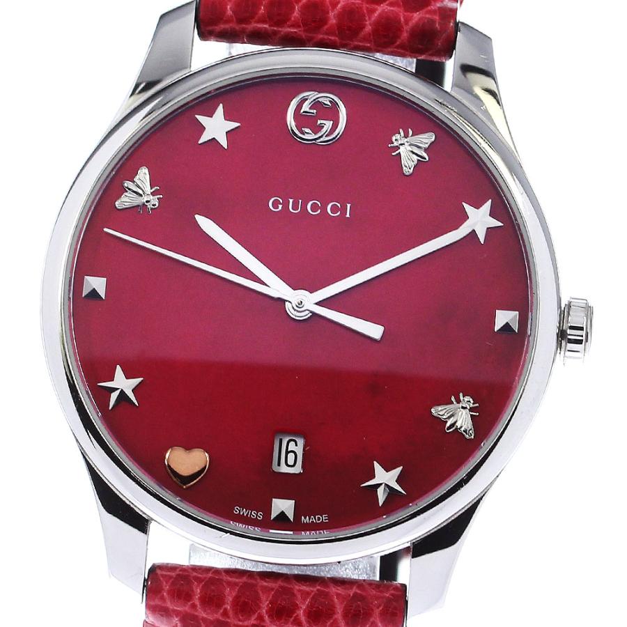GUCCI グッチ 126.4/YA126584 Gタイムレス デイト クォーツ レディース _790961【ev20】 : CLOSER ...