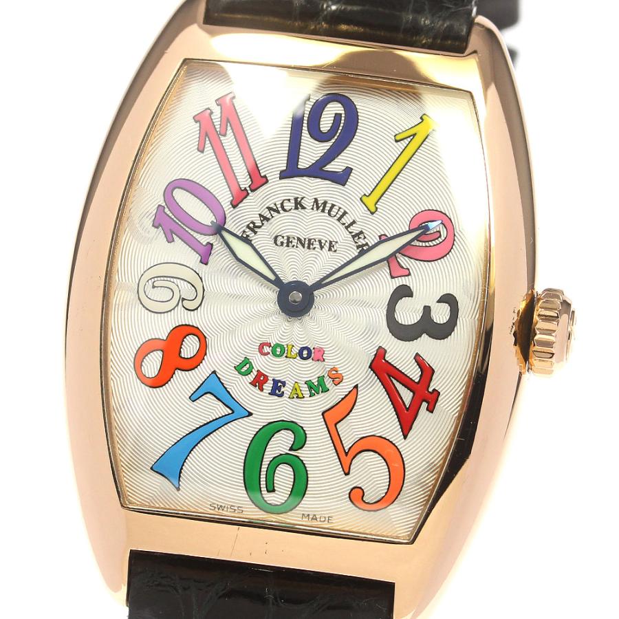 FRANCK MULLER（フランクミュラー） FRANCK MULLER 7502QZ トノー カーべックス カラードリーム K18PG ...