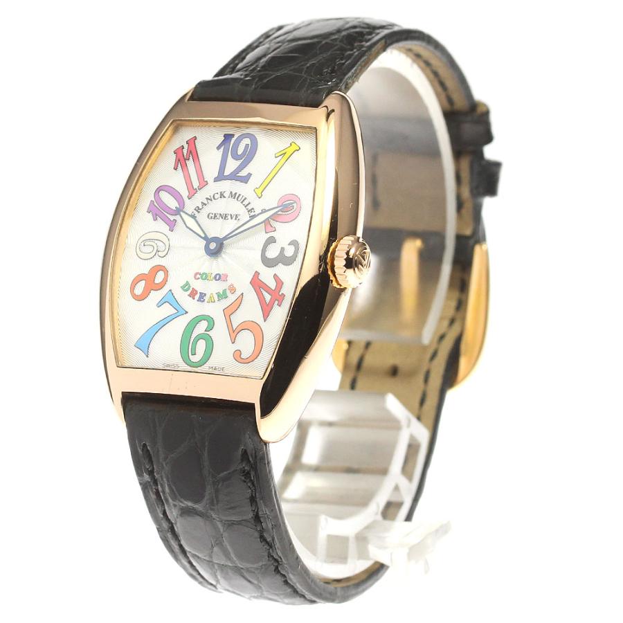 FRANCK MULLER（フランクミュラー） FRANCK MULLER 7502QZ トノー カーべックス カラードリーム K18PG ...