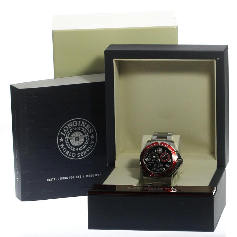 LONGINES ロンジン L3.690.4 ハイドロコンクエスト クロノグラフ デイト クォーツ メンズ 良品 箱付き_791215 ...