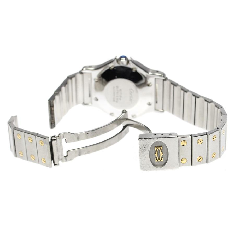 訳あり ベルトジャンク カルティエ CARTIER 81037288 サントスオクタゴンLM YGベゼル 自動巻き ボーイズ _791261 ...