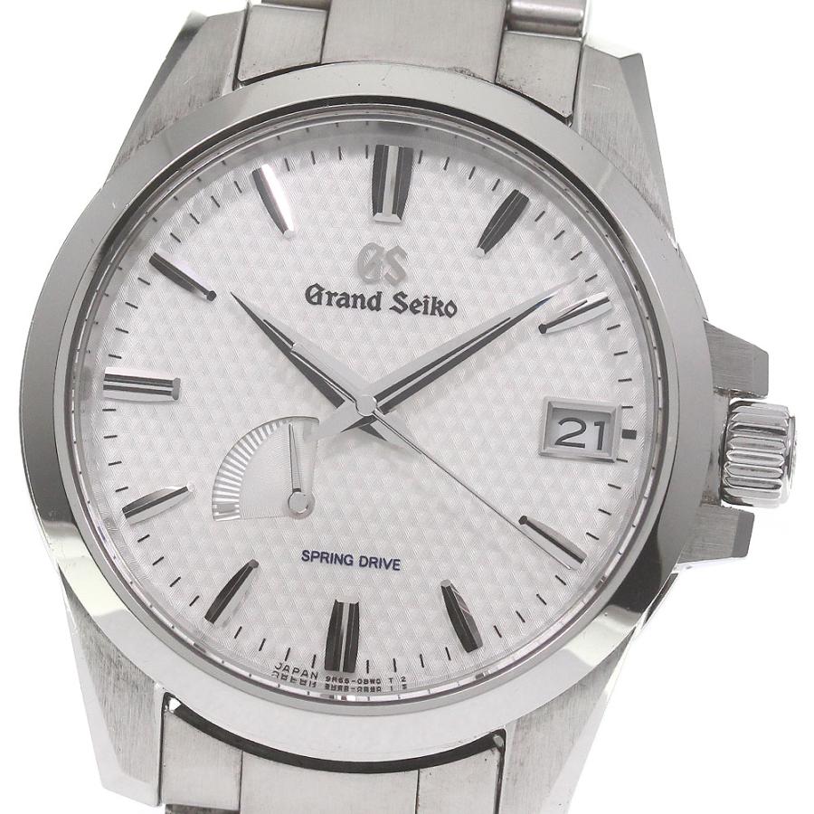 SEIKO セイコー SBGA225/9R65-0AG1 グランドセイコー パワーリザーブ デイト スプリングドライブ メンズ 箱・保証書付き ...