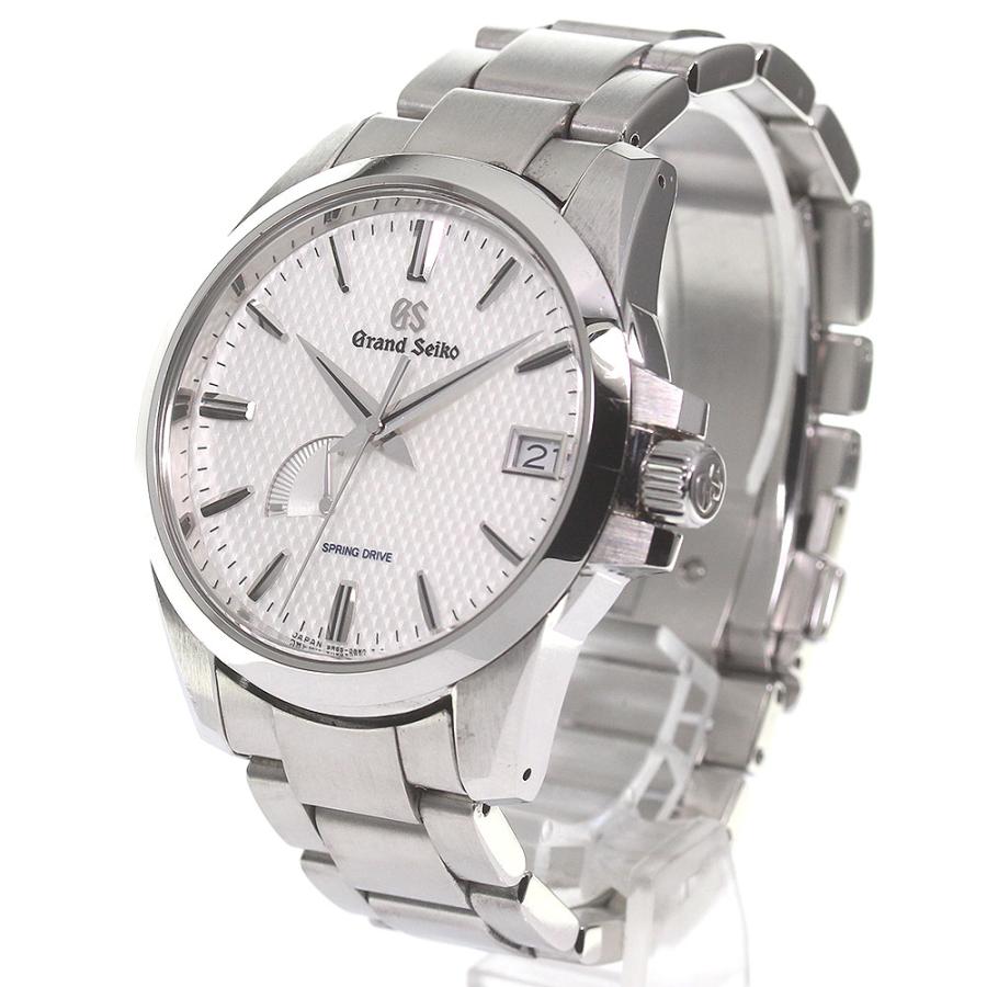 SEIKO セイコー SBGA225/9R65-0AG1 グランドセイコー パワーリザーブ デイト スプリングドライブ メンズ 箱・保証書付き ...