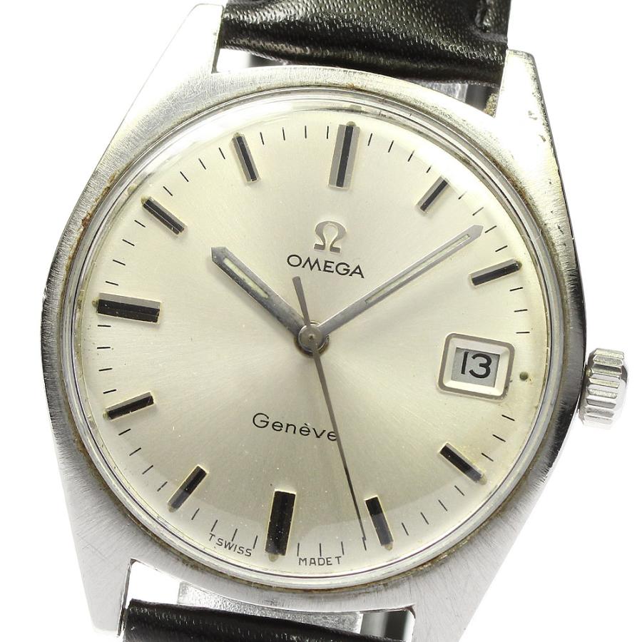 OMEGA オメガ 136.041 ジュネーブ デイト Cal.613 手巻き メンズ _791842 : CLOSER Yahoo!ショップ - 通販 - Yahoo!ショッピング