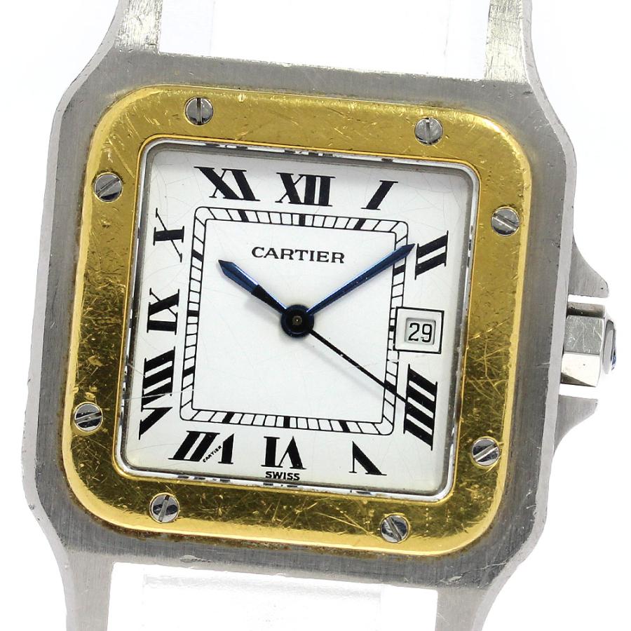 Cartier カルティエ CARTIER サントスガルベLM デイト ヘッド 自動巻き メンズ _791877 : CLOSER Yahoo ...
