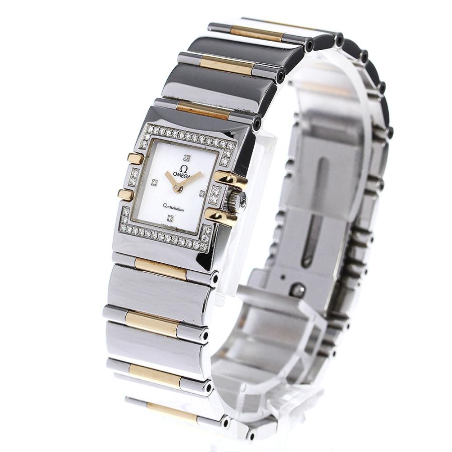 OMEGA オメガ 1335.76 コンステレーション カレ ダイヤベゼル 4Pダイヤ クォーツ レディース 保証書付き_791960 ...