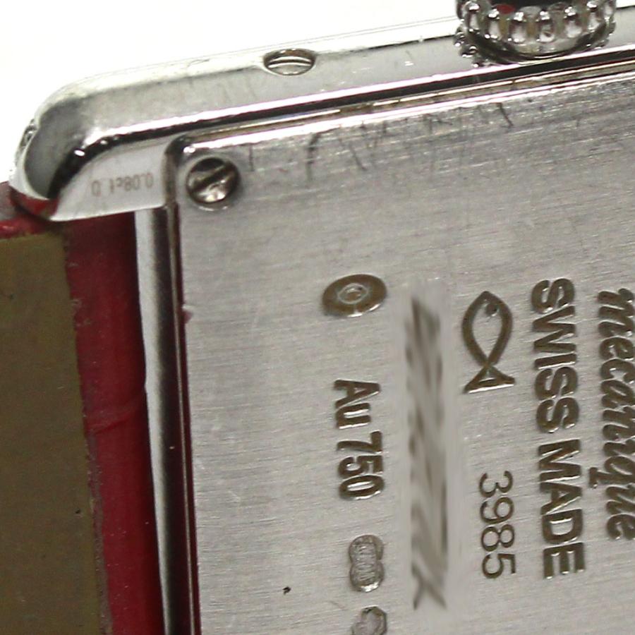 カルティエ CARTIER WJTA0011 タンクルイ SM K18WG サイドダイヤ 手巻き レディース 保証書付き_792379 : ...