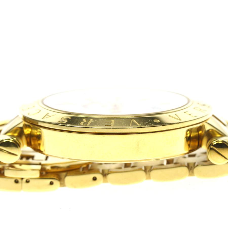 VERSACE（ヴェルサーチェ） ヴェルサーチ VERSACE 29G Vレース GMT アラーム クォーツ メンズ 箱・保証書付き ...