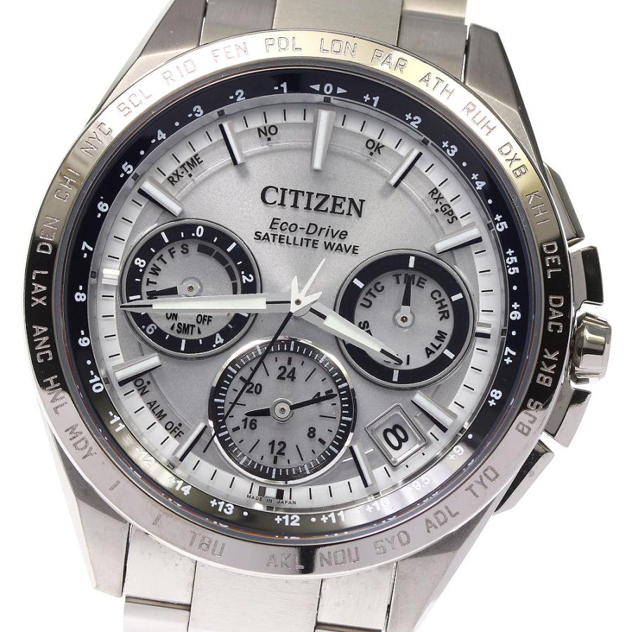 CITIZEN シチズン F900-T021549 アテッサ クロノグラフ ソーラー電波 メンズ 良品 内箱付き_792723 ...