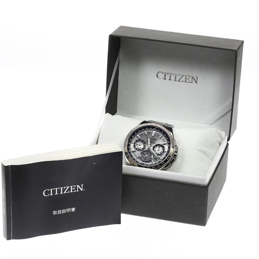CITIZEN シチズン F900-T021549 アテッサ クロノグラフ ソーラー電波 メンズ 良品 内箱付き_792723 ...