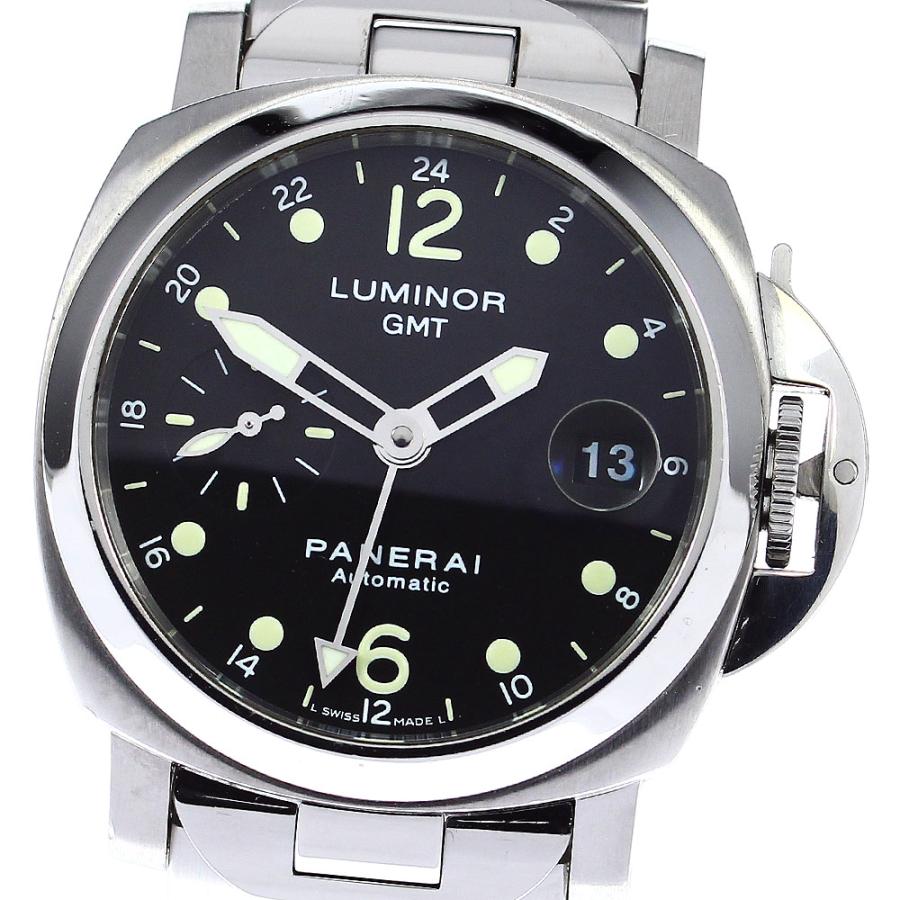 OFFICINE PANERAI パネライ PAM00160 ルミノール GMT スモールセコンド 自動巻き メンズ 良品 _792769 ...