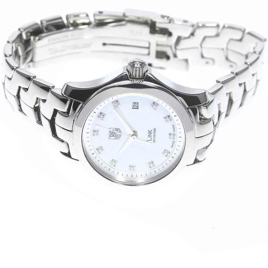 TAG HEUER タグホイヤー WJF1317 リンク 11Pダイヤ クォーツ レディース 良品 _793352 : CLOSER ...