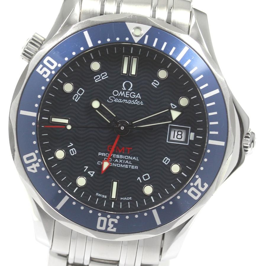 OMEGA オメガ 2535.80 シーマスター300 GMT コーアクシャル 自動巻き メンズ 箱・保証書付き_794075 ...
