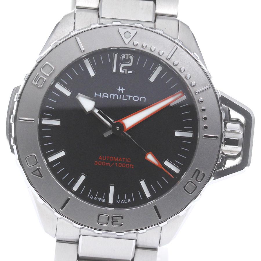 HAMILTON（ハミルトン） HAMILTON H77485130 カーキネイビー オープンウォーター オート 自動巻き メンズ 良品 箱 ...