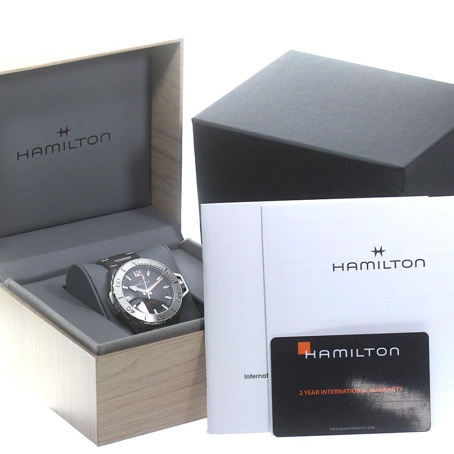 HAMILTON（ハミルトン） HAMILTON H77485130 カーキネイビー オープンウォーター オート 自動巻き メンズ 良品 箱 ...