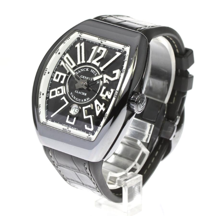 フランクミュラー FRANCK MULLER V45SCDT GLACIER ACGL ヴァンガード デイト 自動巻き メンズ 箱・保証書付き ...