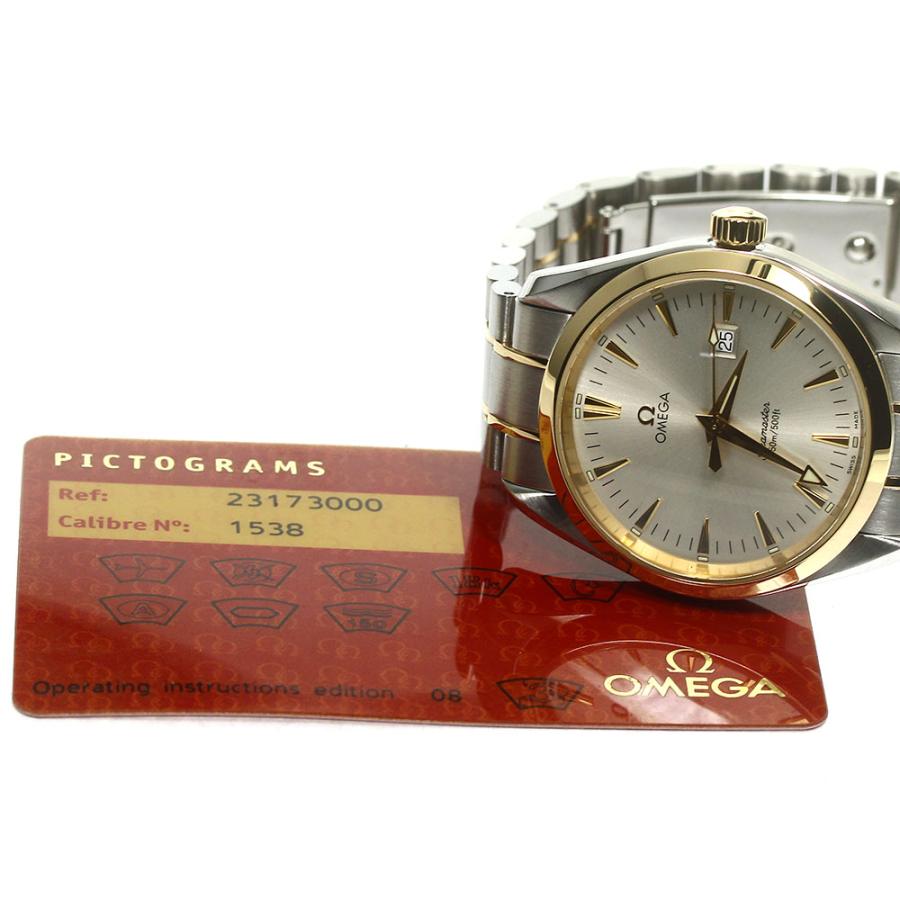 オメガ OMEGA 2317.30 シーマスター アクアテラ YGコンビ デイト クォーツ メンズ 極美品 _794997 :794997 ...
