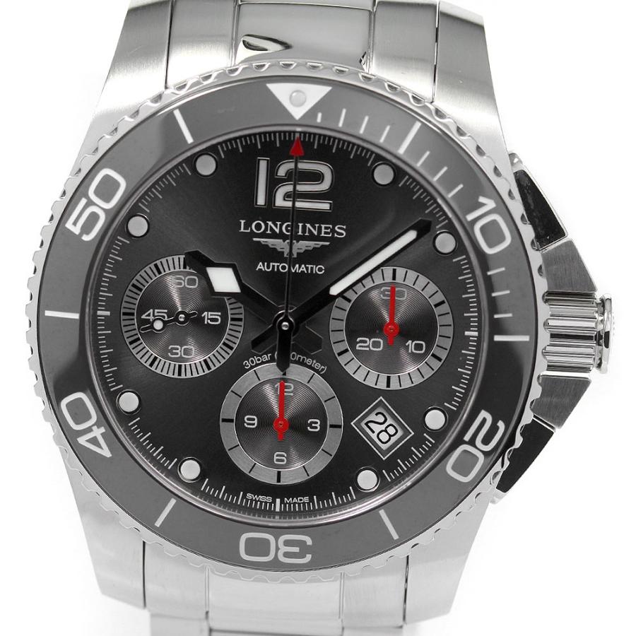 LONGINES（ロンジン） LONGINES L3.783.4 ハイドロコンクエスト クロノグラフ 自動巻き メンズ 美品 箱・保証書付き ...