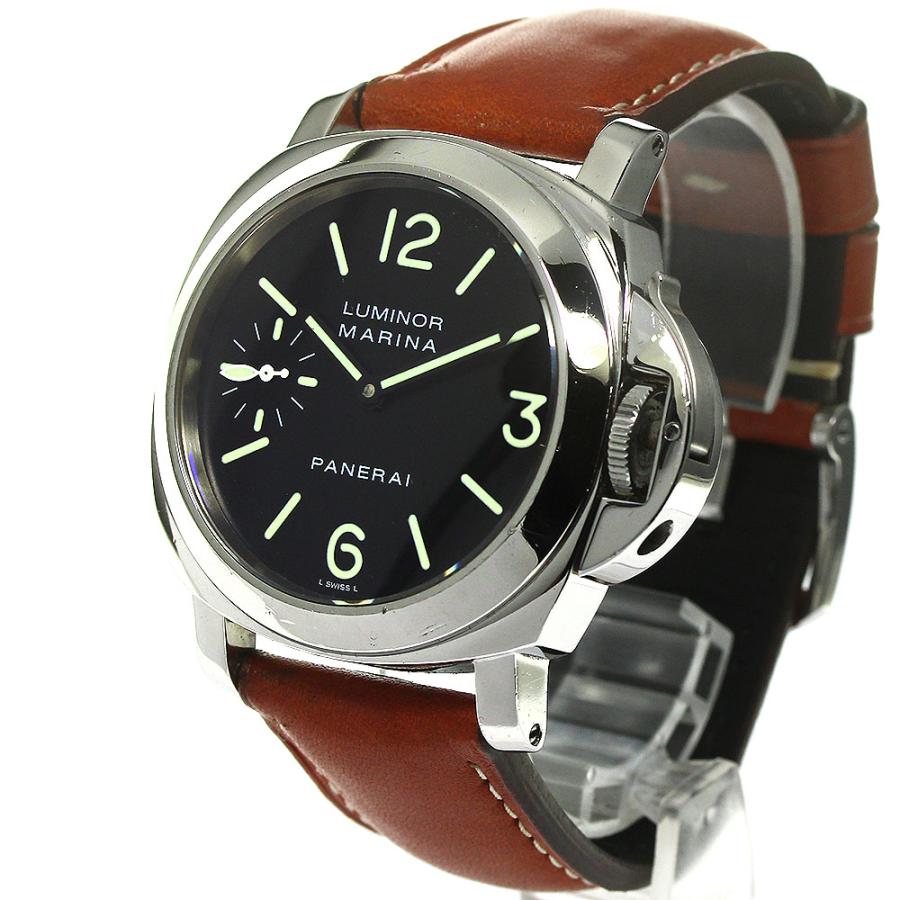 OFFICINE PANERAI パネライ PAM00111 ルミノールマリーナ スモールセコンド 手巻き メンズ 箱・保証書付き ...