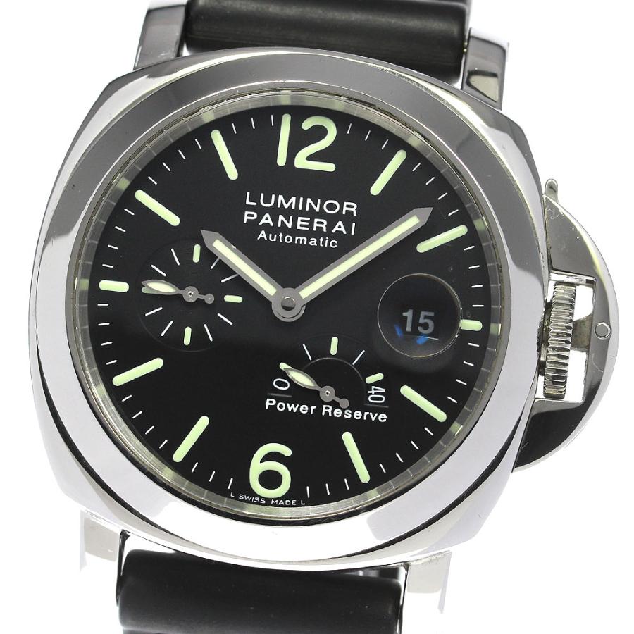 OFFICINE PANERAI パネライ PAM00090 ルミノール パワーリザーブ デイト 自動巻き メンズ 箱付き_796160 ...