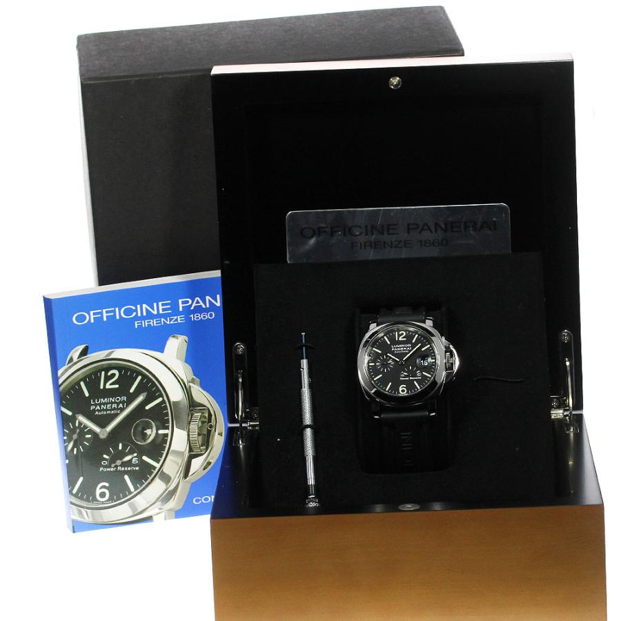 OFFICINE PANERAI パネライ PAM00090 ルミノール パワーリザーブ デイト 自動巻き メンズ 箱付き_796160 ...