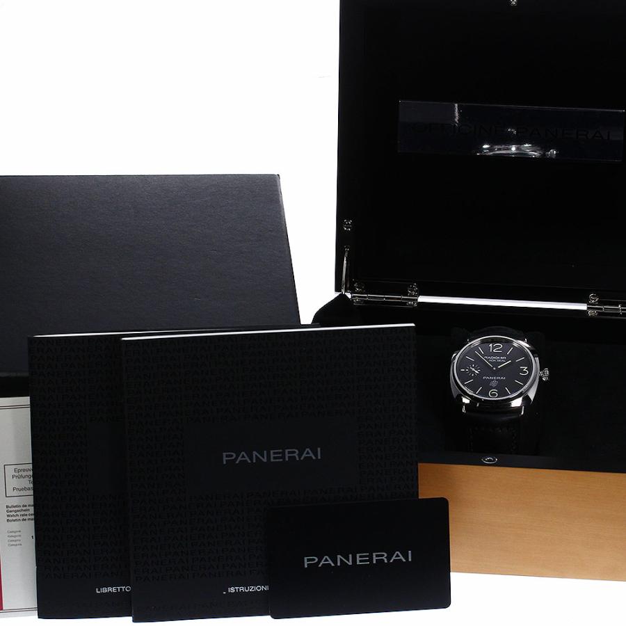 OFFICINE PANERAI パネライ PAM00380 ラジオミール ブラックシール ロゴ スモールセコンド 手巻き メンズ 美品 箱 ...