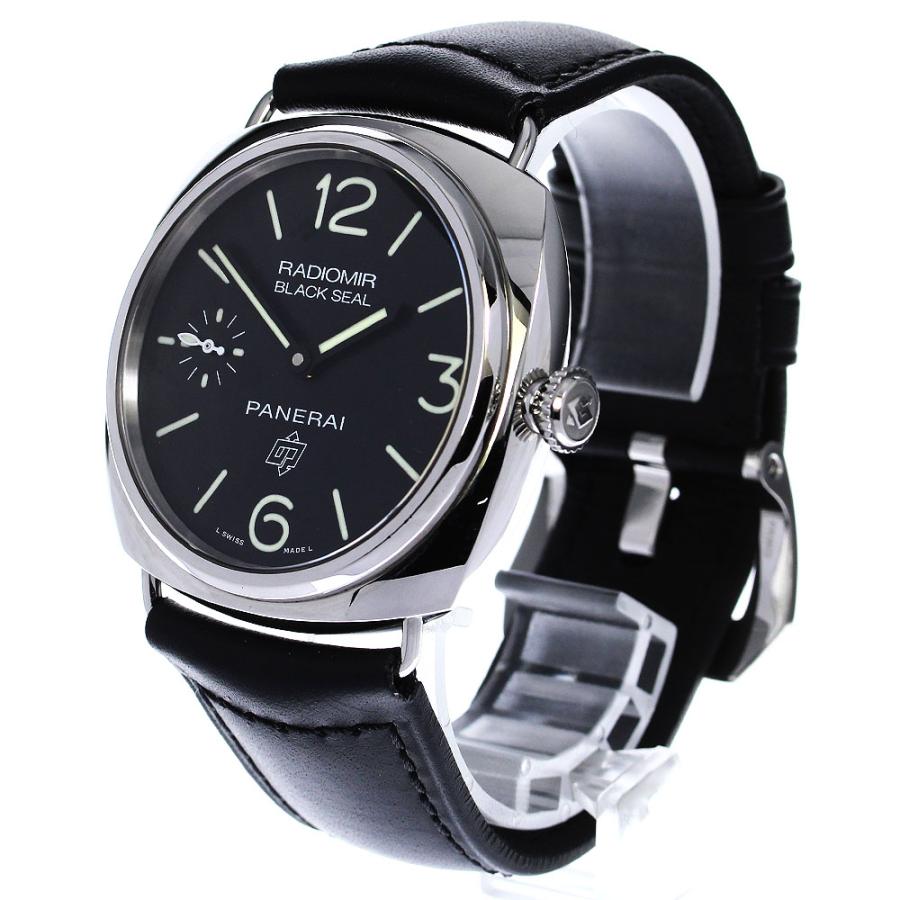 OFFICINE PANERAI パネライ PAM00380 ラジオミール ブラックシール ロゴ スモールセコンド 手巻き メンズ 美品 箱 ...