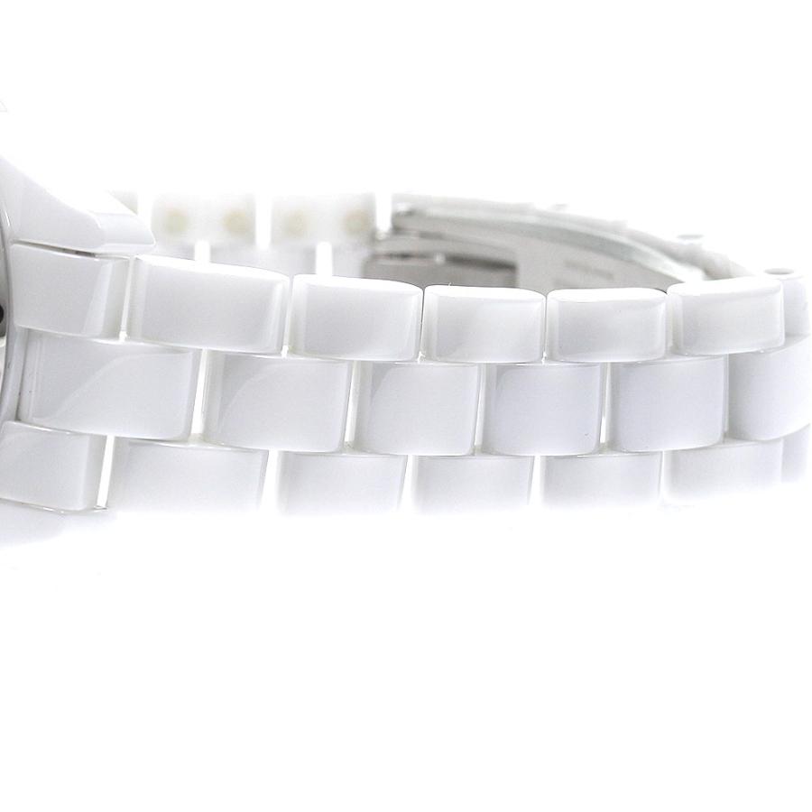 CHANEL（シャネル） CHANEL H2422 J12 33mm 白セラミック 8Pダイヤ クォーツ レディース 良品 箱・保証書付き ...