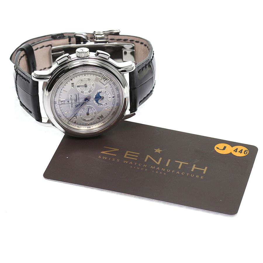 ZENITH（時計） ゼニス ZENITH 01.0240.410 クロノマスター ムーンフェイズ トリプルカレンダー 自動巻き メンズ 良品 保証書付き_797239 : CLOSER ...